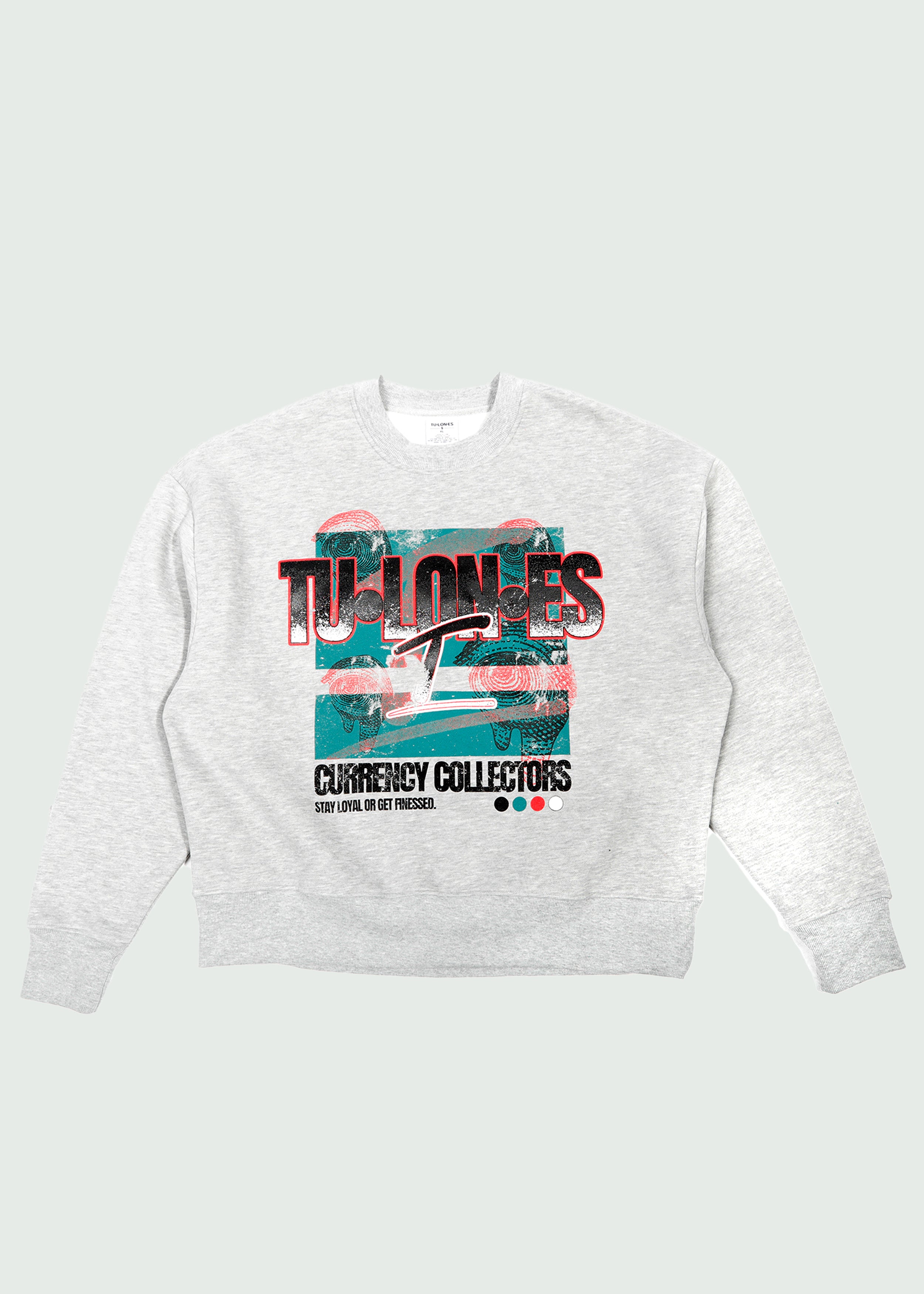 Eyes On Currency Crewneck Grey – Tulones